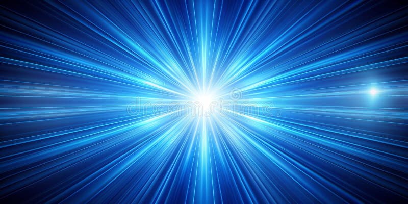 Abstract Blue Light Rays, Digital Art, Abstract Background, Glowing ...