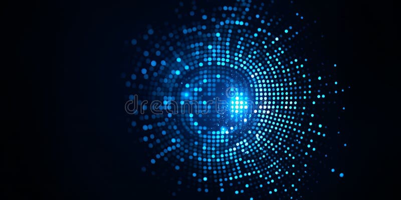 Abstract Blue Light Spiral Futuristic Technology Background Stock ...