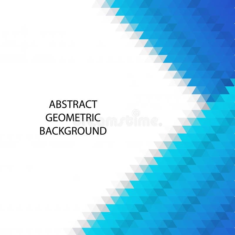Blue Triangles. Business Template. Abstract Vector Background Stock ...