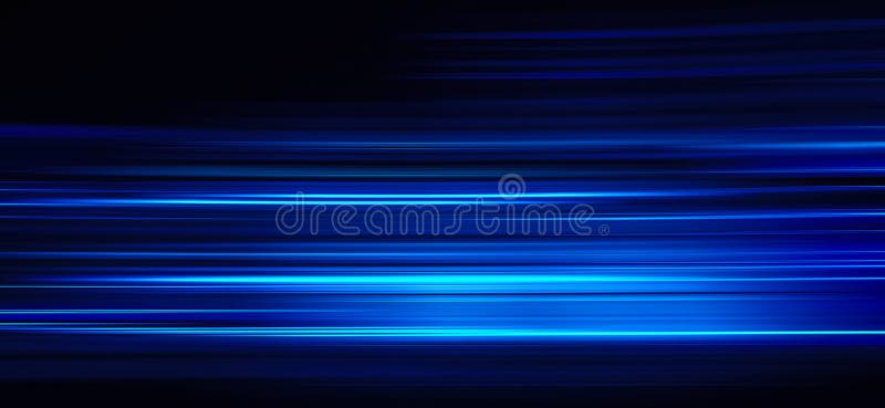 Abstract Blue Light Trails Motion Blur Stock Photo - Image of glow ...