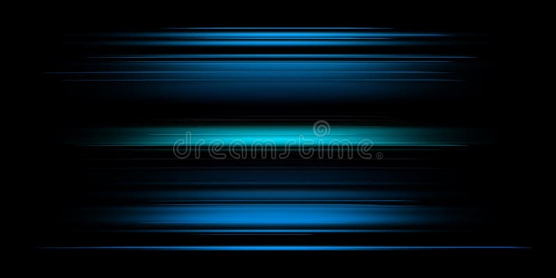 Abstract Blue Light Trails in the Dark, Motion Blur Effect Stock ...
