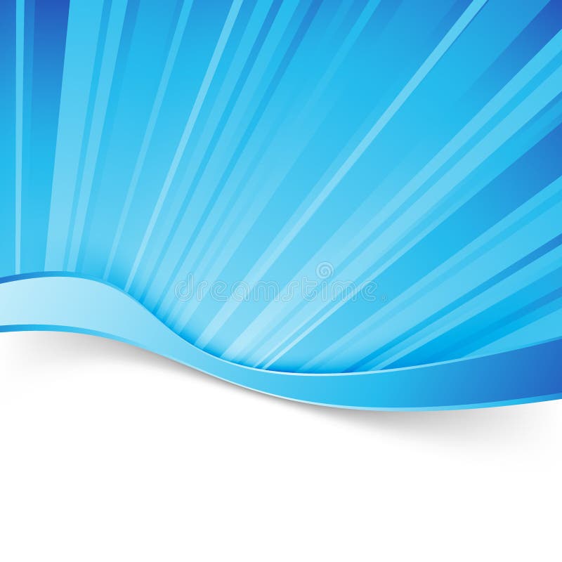 Abstract Blue Light Wave Border Background Stock Vector - Illustration ...