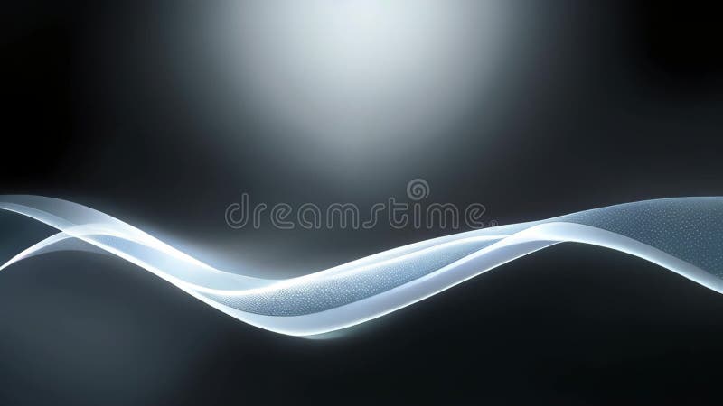 Blue Light Wave Flowing on a Black Background Stock Footage - Video of ...