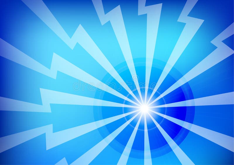 Abstract Blue Lightning Background Stock Illustration - Illustration of ...