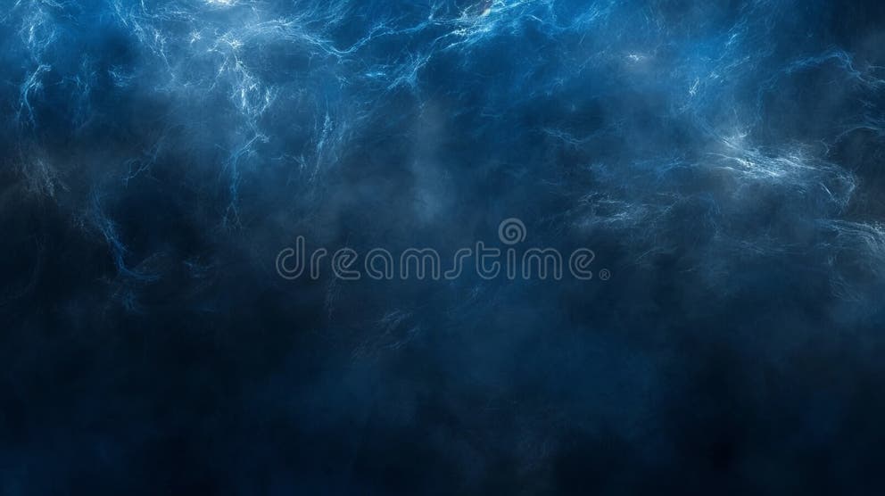 Abstract Blue Lightning Texture Background, Dark Navy Stormy Sky ...