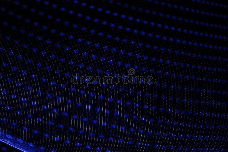 Abstract Blue Lights. Electricity in Geometric Form. Points that Form ...