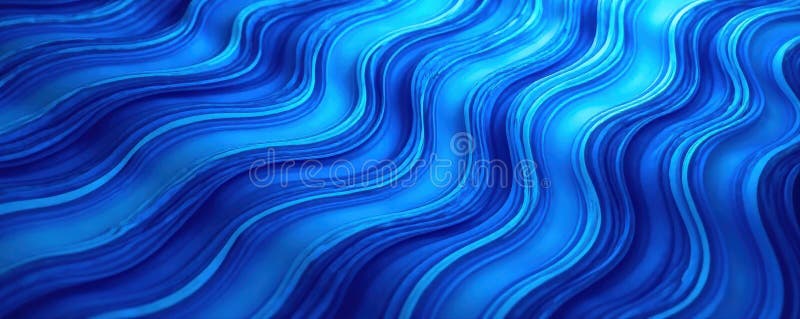 Abstract Blue Line Art, Simple Cartoon Shapes, Repeating Pattern, Line ...