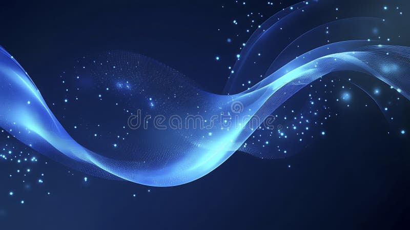 Abstract Blue Line Movement with Hypnotic Wave Patterns Stock Photo ...