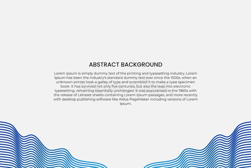 Abstract Blue Line Wave Background. Modern Blue Line Background Stock ...