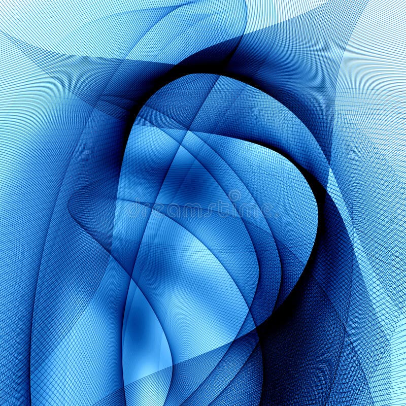Abstract blue lines stock illustration. Illustration of flow - 5028143