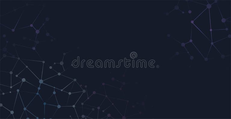 Abstract Blue Lines and Dots Background - Vector Stock Vector ...