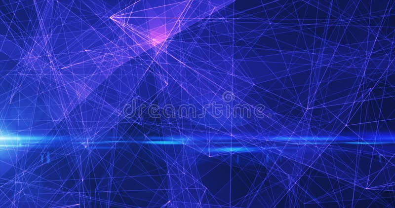 Abstract Blue Lines Glowing High Tech Digital Energy Abstract Stock ...