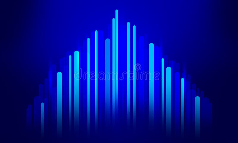 Abstract Blue Lines with Shine Light Technology Background Stock ...