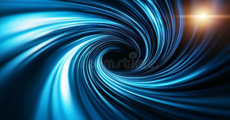Abstract Blue Lines Swirl in Center, Creating Mesmerizing Vortex Effect ...