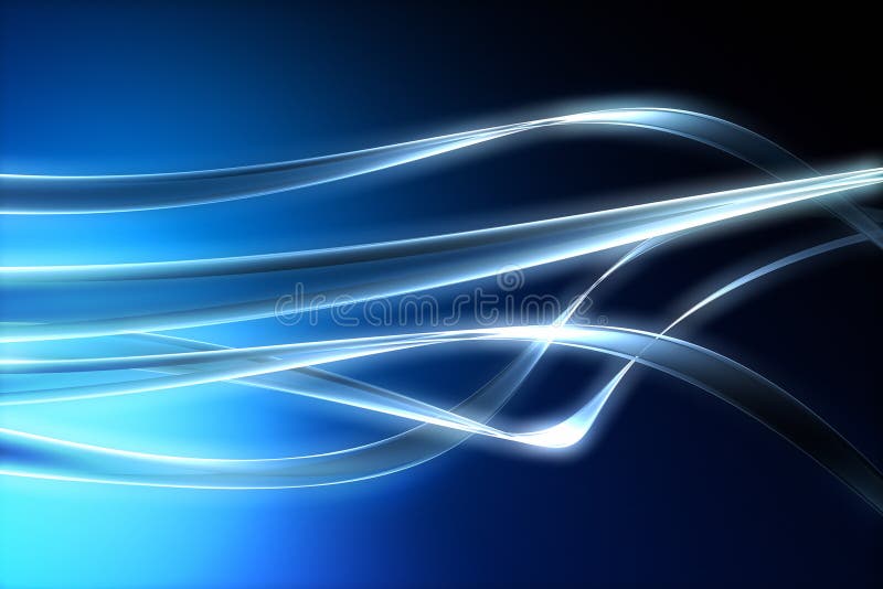 Glowing Blue Swoosh Lines Background Stock Illustration - Illustration ...
