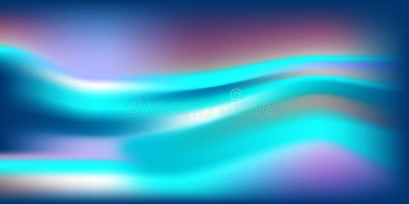 Abstract Blue Liquid Holographic Gradient Background. Stock Vector ...