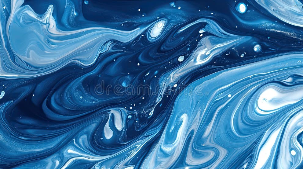 Abstract Blue Liquid Swirl Texture Stock Illustration - Illustration of ...