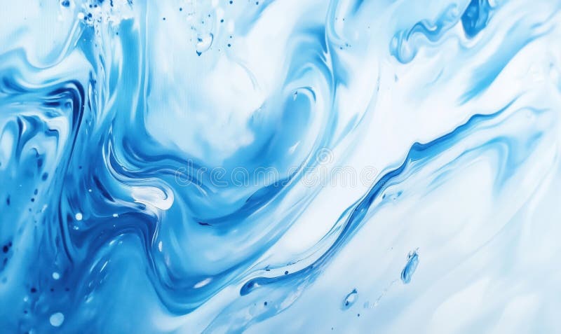 Abstract Blue Liquid Texture with Swirling Patterns and Smooth ...
