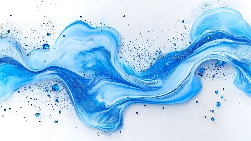 Wave Abstract Blue Liquid Wave Illustration Stock Illustration ...
