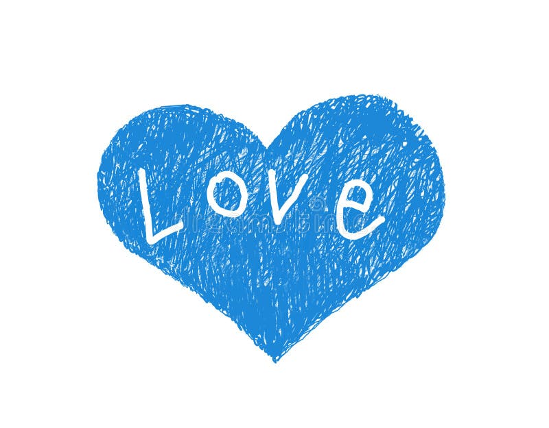Abstract blue love symbol stock illustration. Illustration of banner ...