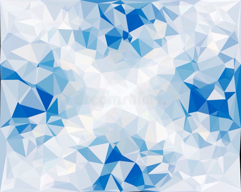 Abstract Blue Low Poly Bokeh Wallpaper Stock Illustration ...