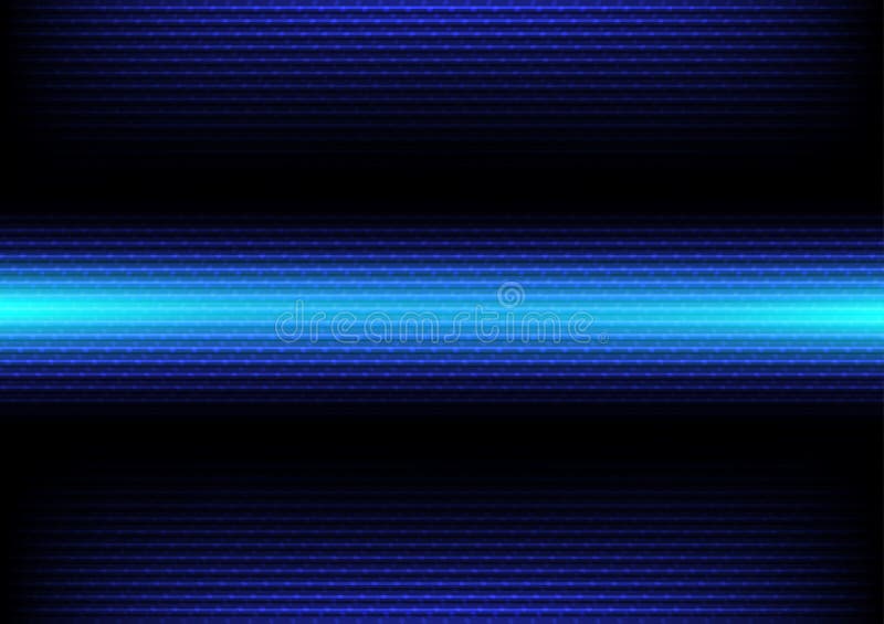 Abstract Blue Luminous Horizontal Lines Background. High Speed Line ...