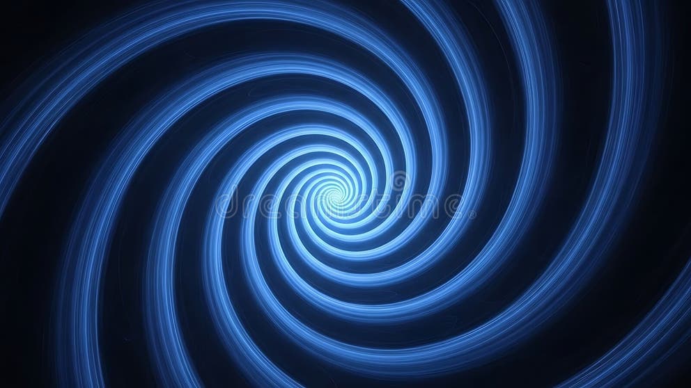 Abstract Blue Luminous Spiral Vortex Stock Illustrations – 3,055 ...
