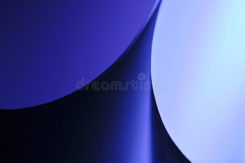 Abstract Blue Macro Background Smooth Lines of Paper Sheets. Stock ...