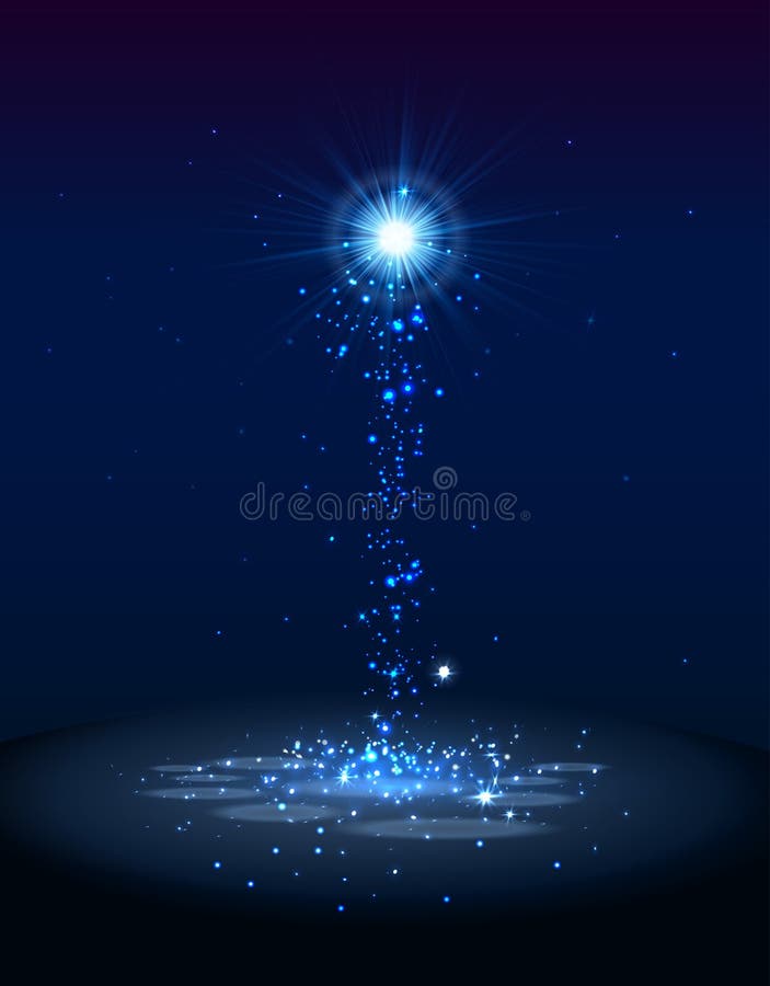 Abstract Blue Magic Light Background Stock Vector - Illustration of ...