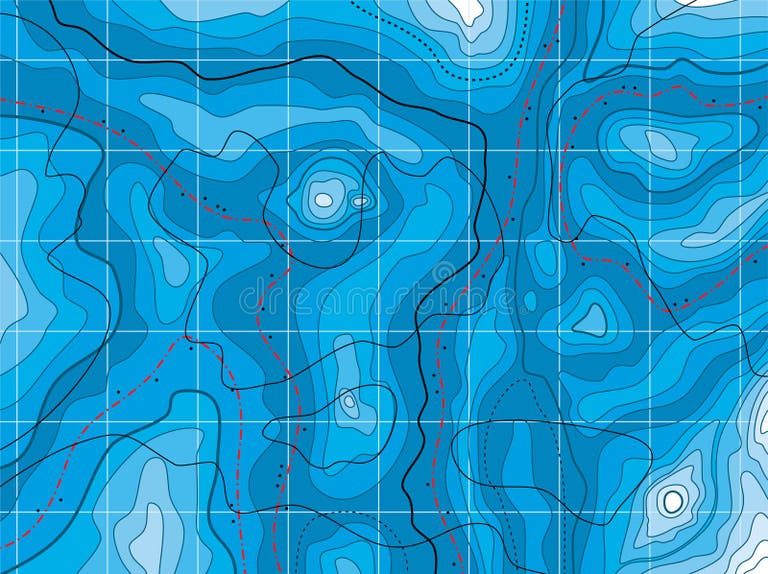 Blue Topographic Map Stock Illustrations – 7,497 Blue Topographic Map ...