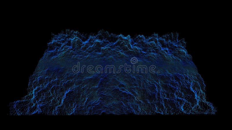 Abstract Blue Map Waveform Sound Audio Music Oscillation, Visualization ...