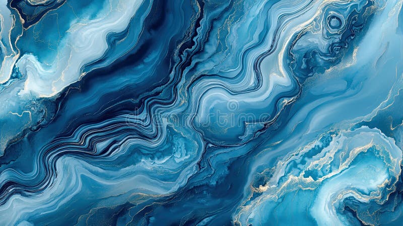 Abstract Blue Marble Texture Stock Illustration - Illustration of blue ...