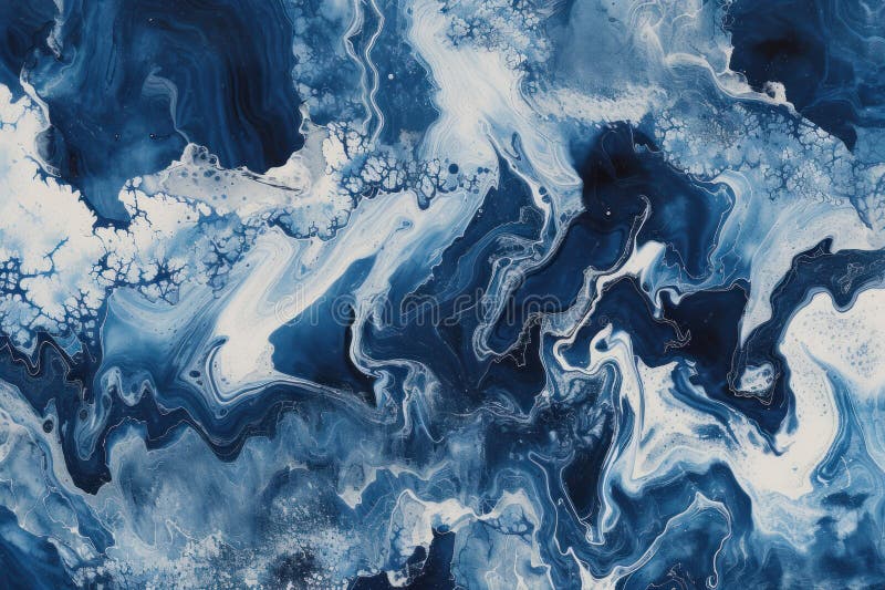 Abstract Blue Marble Texture Background Stock Illustration ...