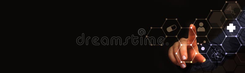 Abstract Blue Medical Technology Background Stock Image - Image of ...