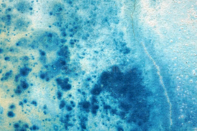 Abstract Blue Messy Watercolor on Concrte Wall, Enviroment Concept ...