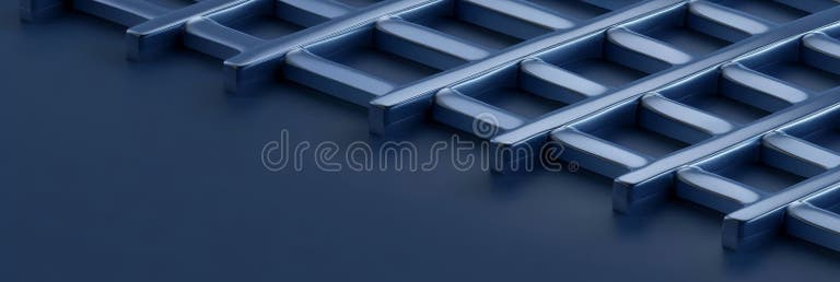 Abstract Blue Metal Grid Pattern Modern Geometric Metallic Texture ...