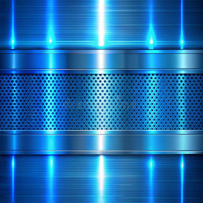 Abstract Blue Metallic Background for Modern Design Stock Illustration ...