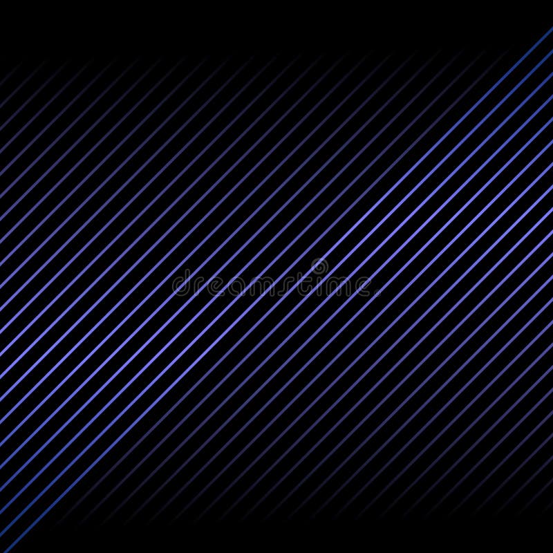 Abstract Blue Metallic Diagonal Line Pattern on Black Background and ...