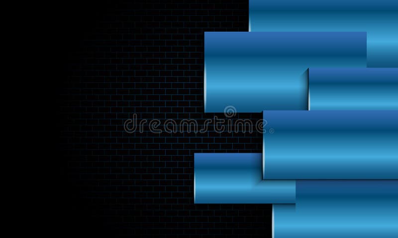Abstract Blue Metallic Rectangular on Rectangular Texture Pattern ...