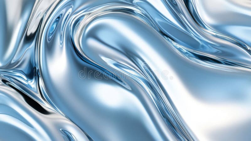 Abstract Blue Metallic Surface with Swirling Patterns Stock ...