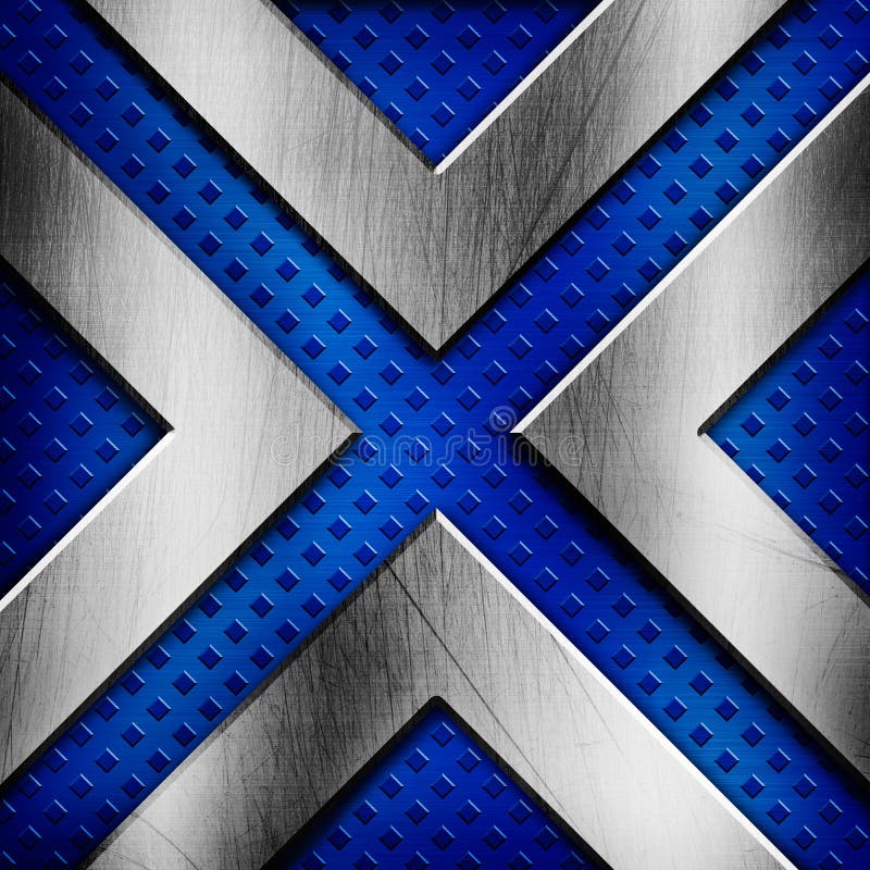 Abstract Blue Metallic Texture Stock Illustration - Illustration of ...