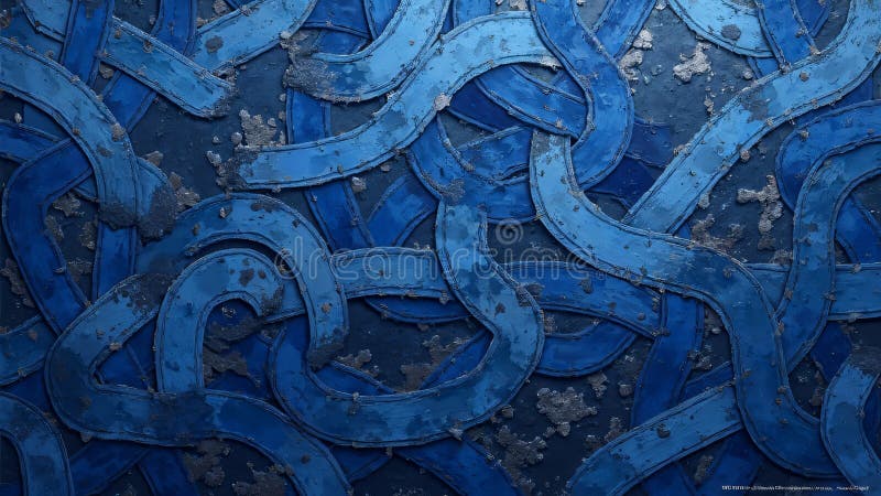 Abstract Blue Metallic Thread Texture, Gold, High Quality Image Stock ...