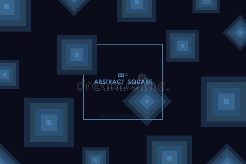 Abstract Blue Minimal Square Pattern Artwork Poster Design Background ...