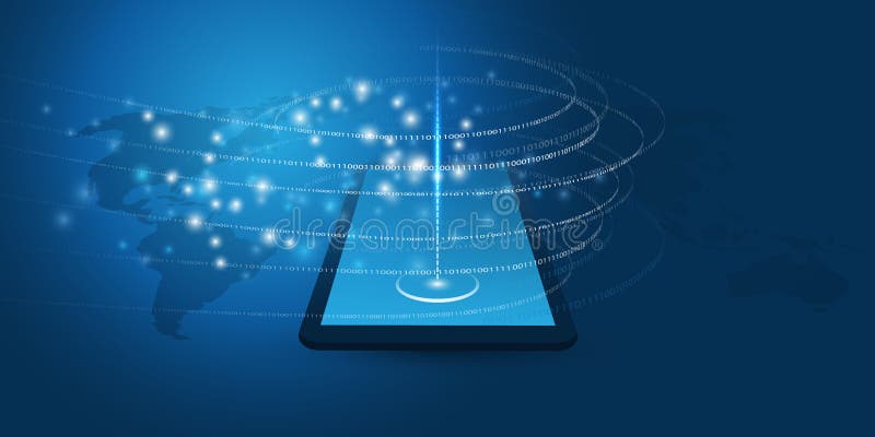 Abstract Blue Minimal Style Cloud Computing, Networks ...