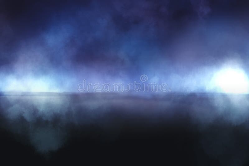 Abstract Blue Mist Studio Background. Stock Illustration - Illustration ...