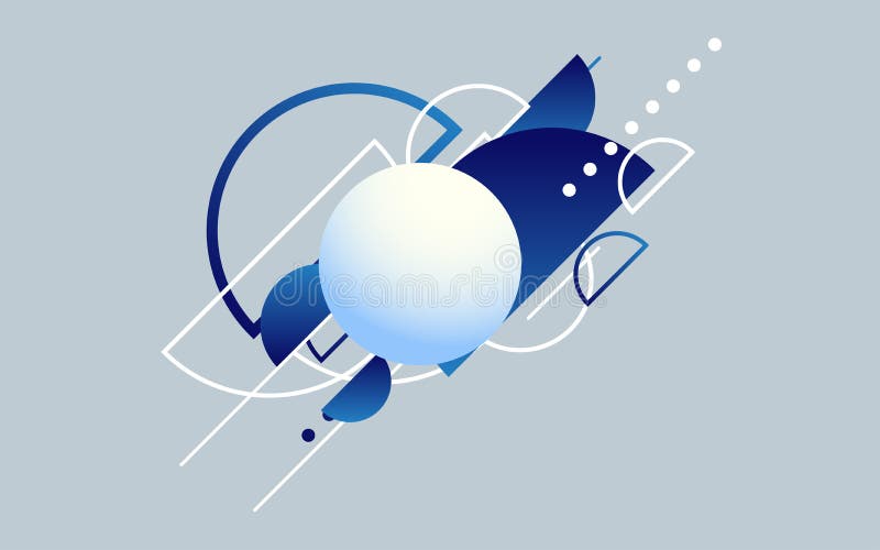 Abstract Blue Modern Technology Background. Vector Illustration Stock Vector - Illustration of ...