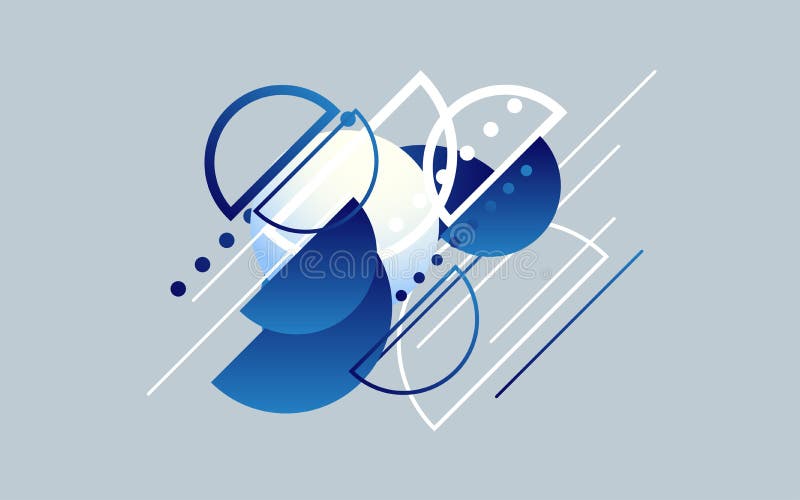 Abstract Blue Wavy Lines Background Stock Vector - Illustration of wave, gray: 258774558