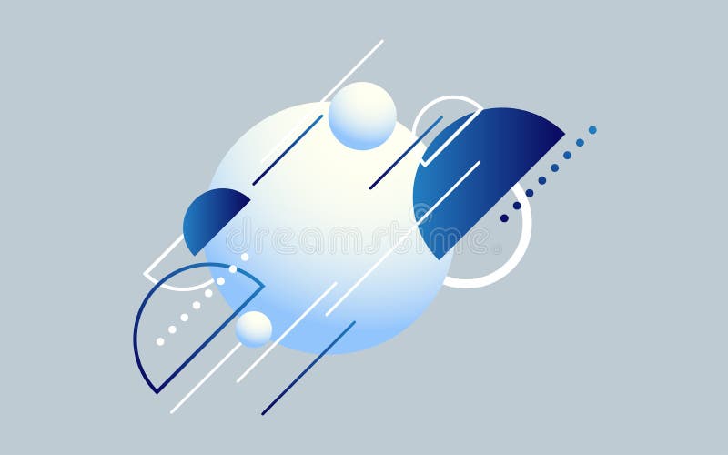 Abstract Blue Modern Technology Background. Vector Illustration Stock ...