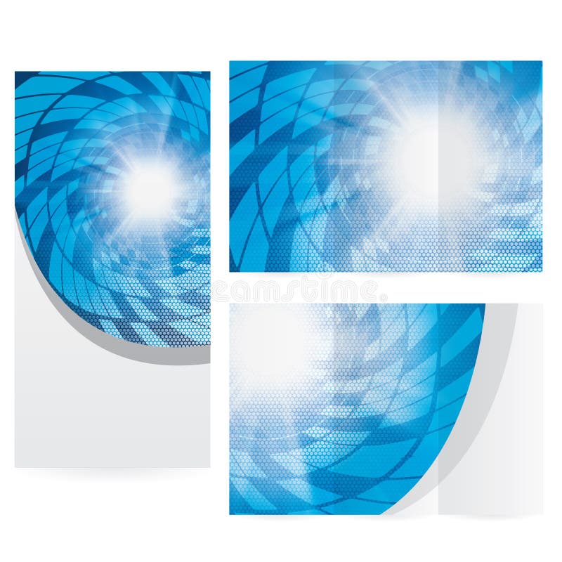 Modern Blue Medical Website Template Form Stock Vector - Illustration ...