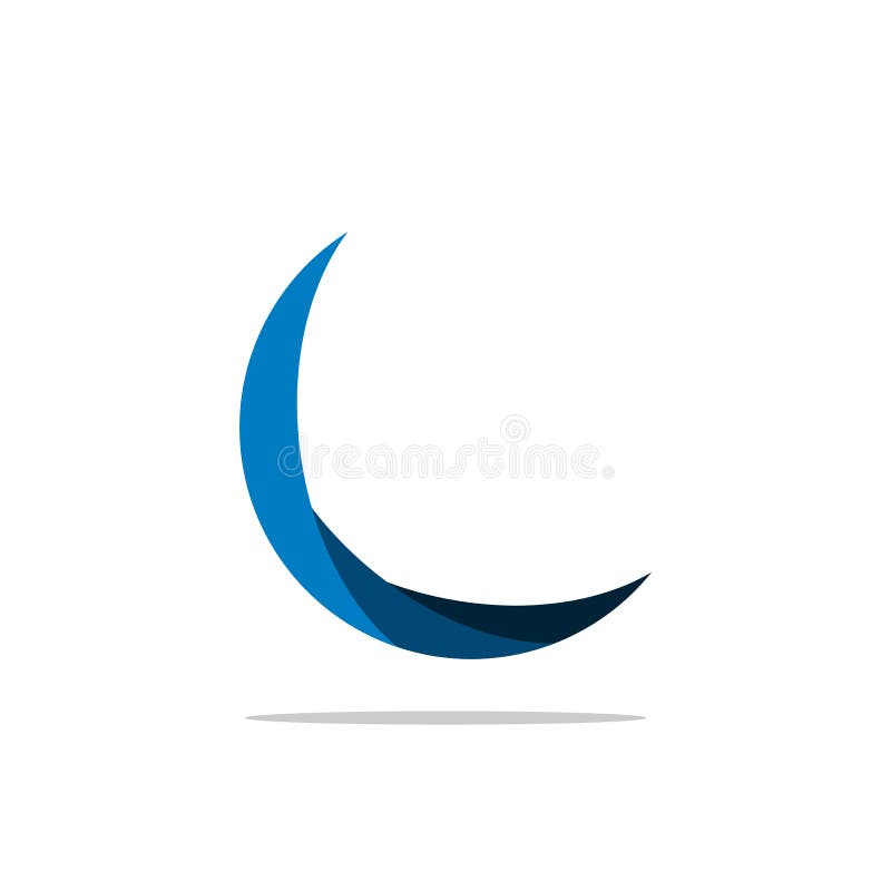 Abstract Blue Moon Logo Template Illustration Design. Vector EPS 10 ...